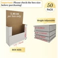 50 Pack DVD Shipping Box Mailers, 7.5 x 5.5 x 2" Height Adjustable ...