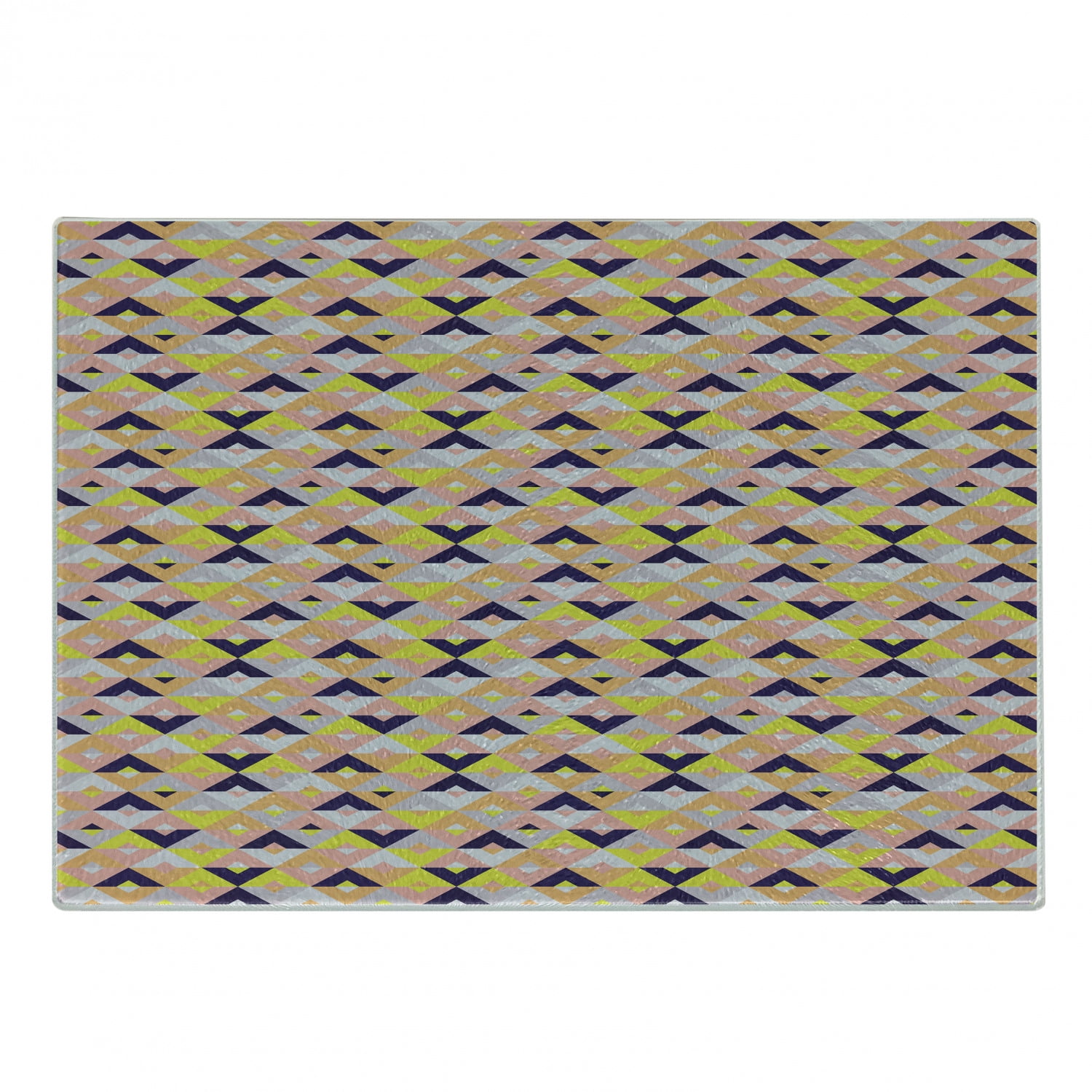 Geometric Cutting Board, Repeating Colorful Pattern of Triangles and ...