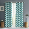 Home Essence Apartment Leo Chevron Window Curtain Pair - Walmart.com