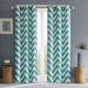 Home Essence Apartment Leo Chevron Window Curtain Pair - Walmart.com