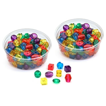 Hygloss Bucket O’ Beads, Multi-Mix, Asstd Sizes, 4 oz Per Pack, 6 Packs ...