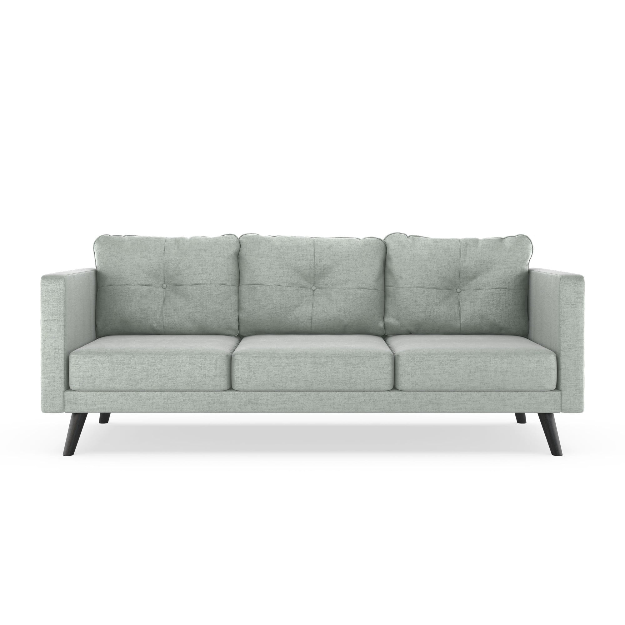 Kennedy Sofa Mod Velvet - Silver Gray - Walmart.com