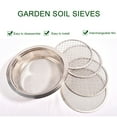 Aqzb Soil Sifter Set - Stainless Steel Sieve Frame with 5 Mesh Sieve ...