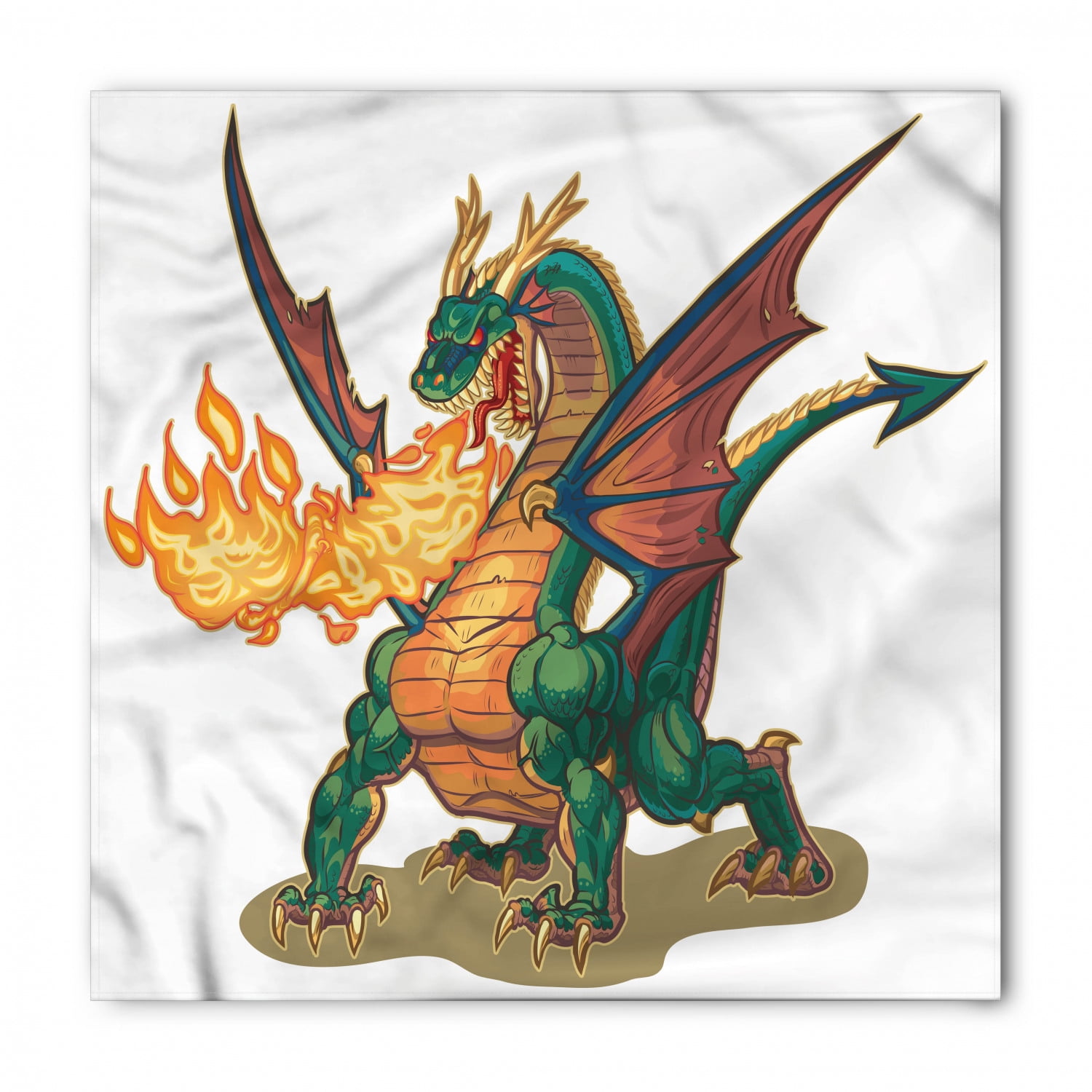 Dragon Bandana, Mythical Monster Mascot, Unisex Head and Neck Tie, by ...
