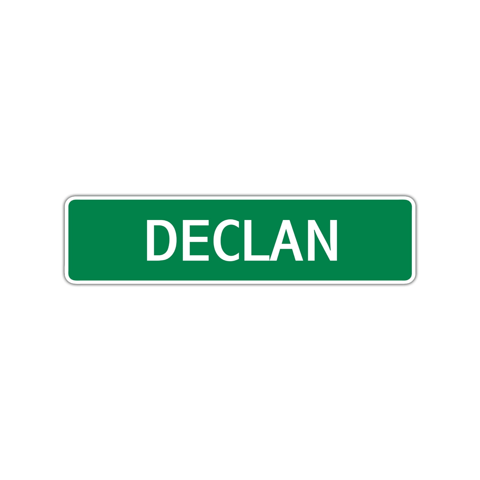 Declan Boys Children Name KIds Letter Printed Plaque Indoor Outdoor ...