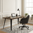 FurnitureR Adjustable Drafting Table with Wooden Surface and Metal ...
