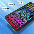 Mini Wireless Bluetooth 5.2 Keyboard 5inch Keycups 7 Color Backlit ...