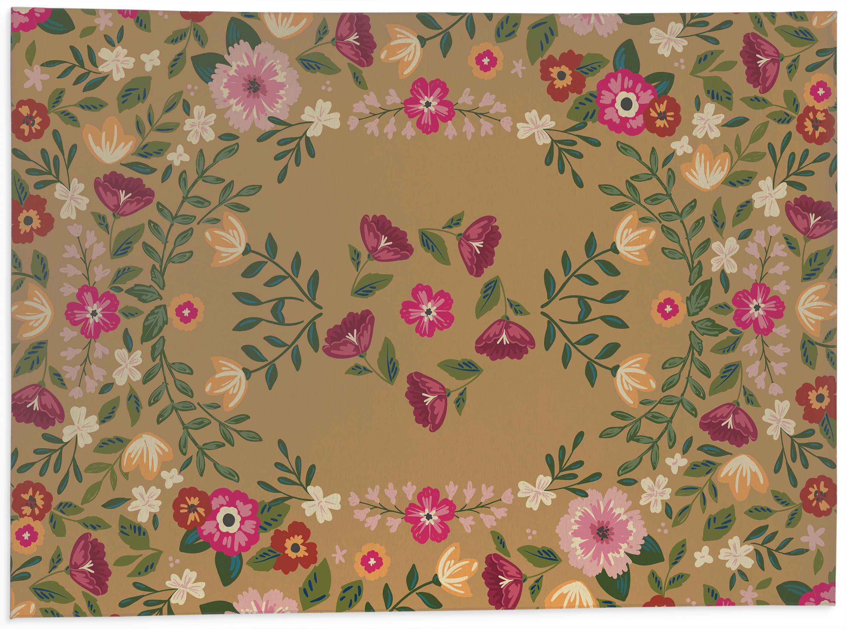 Boho Fields Ochre Office Mat by Kavka Designs - Walmart.com