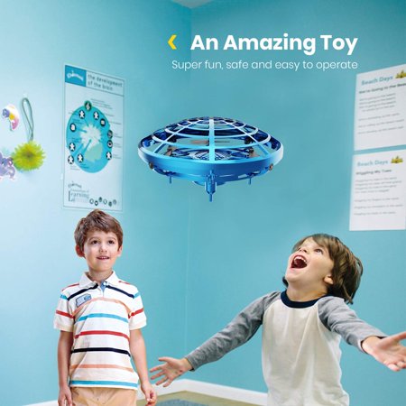 Mini Drone Flying Toy Hand Operated Drones for Kids or Adults -UFO ...