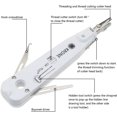 Punch Down Tool with Wire Cutter Professional Cat5e Cat6 Network ... Punch Down Tool with Wire Cutter Professional Cat5e Cat6 Network ...