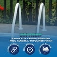 Saftron Strong 3-step Wide Heavy-Duty Inground Pool Ladder Handrail ...