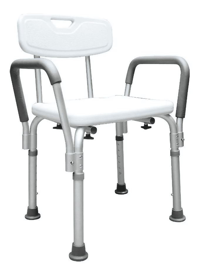 Silla de Ducha Plegable Super Confort Con Descansabrazos abatible ...
