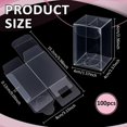 100Pcs Rectangle Transparent Plastic PVC Boxes Gift Packaging ...