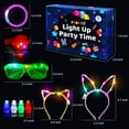 LED Glow Party Supplies - 65 Pack Light Up Toys with Glasses, Bracelets ...
