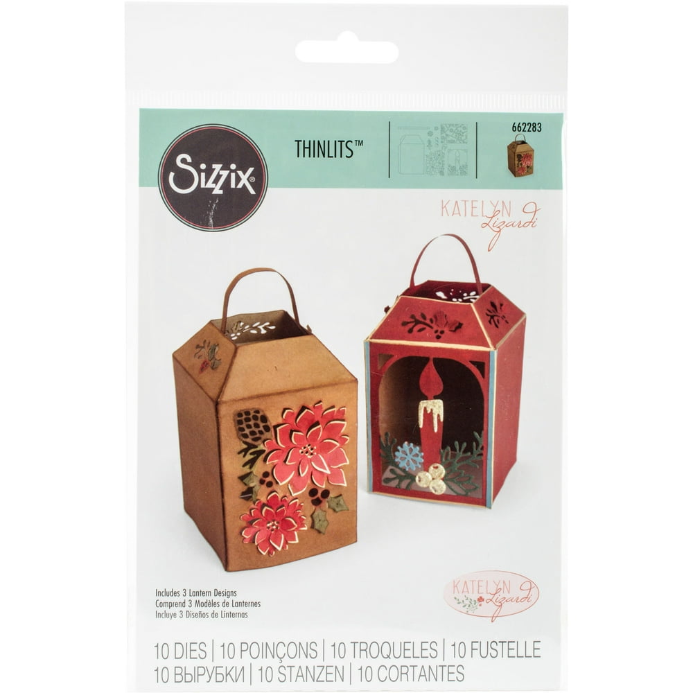 Sizzix Thinlits Dies By Katelyn Lizardi 10/Pkg -Winter Lantern - Walmart.com - Walmart.com