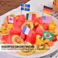 Anley Assorted 100 Different Countries Toothpick Flag - Party ...