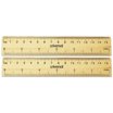Flat Wood Ruler, Standard/Metric, 6" - Walmart.com