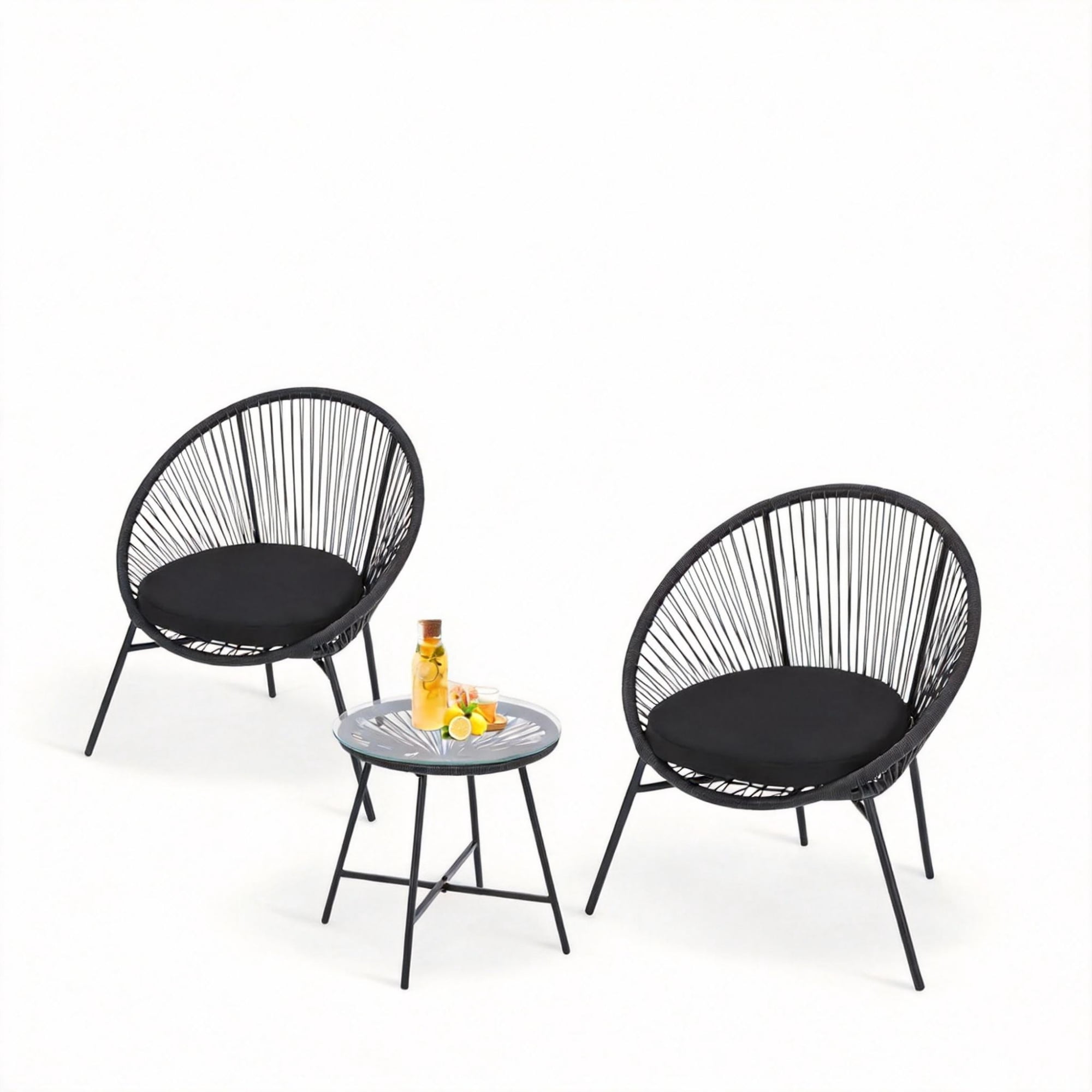 Click here for Garvee 3 Piece Patio Bistro Set  Acapulco Chairs W... prices