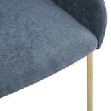 2 Blue Polyester Dining Chairs - Modern Glam Style - Brand - Walmart.com