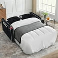 Muumblus 3-in-1 Convertible Futon Sofa Bed, Pull Out Loveseat Sleeper ...