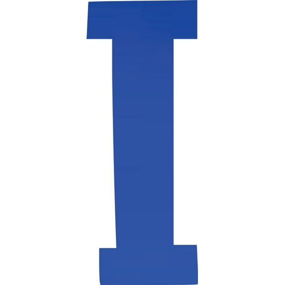 Acrylic Letter I Blank Craft, 10'' Tall Transparent Dark Blue Custom Wedding Reception Signage ...