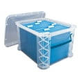 Advantus Super Stacker File Box, Letter & Legal Size, Clear Folder ...