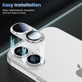 TECH CIRCLE for iPhone 17 Camera Lens Protector, Luxury Tempered Glass ...