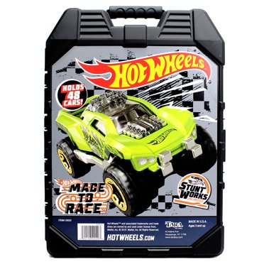 Hot Wheels 48- Car Storage Case With Easy Grip Carrying Case - Walmart.com