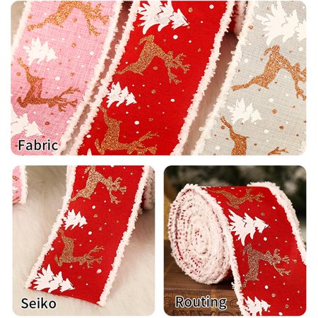 5 Meter Wide Christmas Ribbon for Gift Wrapping Wide Ribbons for ...