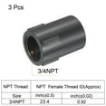 PVC Pipe Fitting 3/4NPT Female Thread 3/4" Socket Straight Connector ...