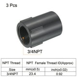 PVC Pipe Fitting 3/4NPT Female Thread 3/4" Socket Straight Connector ...