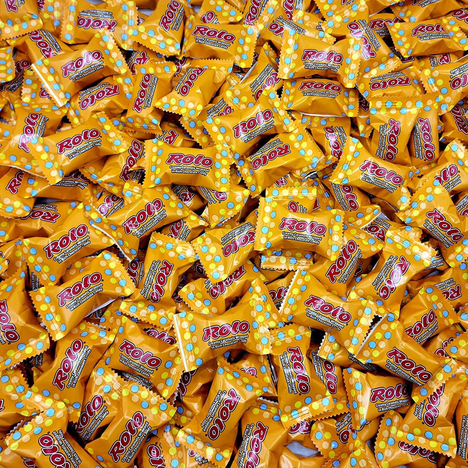 Rolo Milk Chocolate Chewy Caramels Candy, Individually Wrapped, Bulk ...