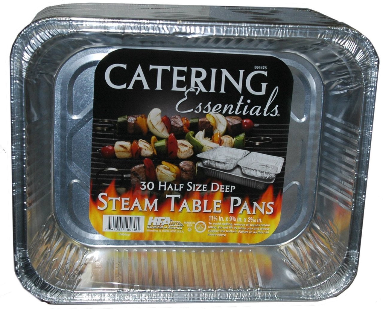 Catering Essentials Half Size Deep Foil Steam Table Pan Pack Of 30 Catering Essentials Half Size Deep Foil Steam Table Pan Pack Of 30