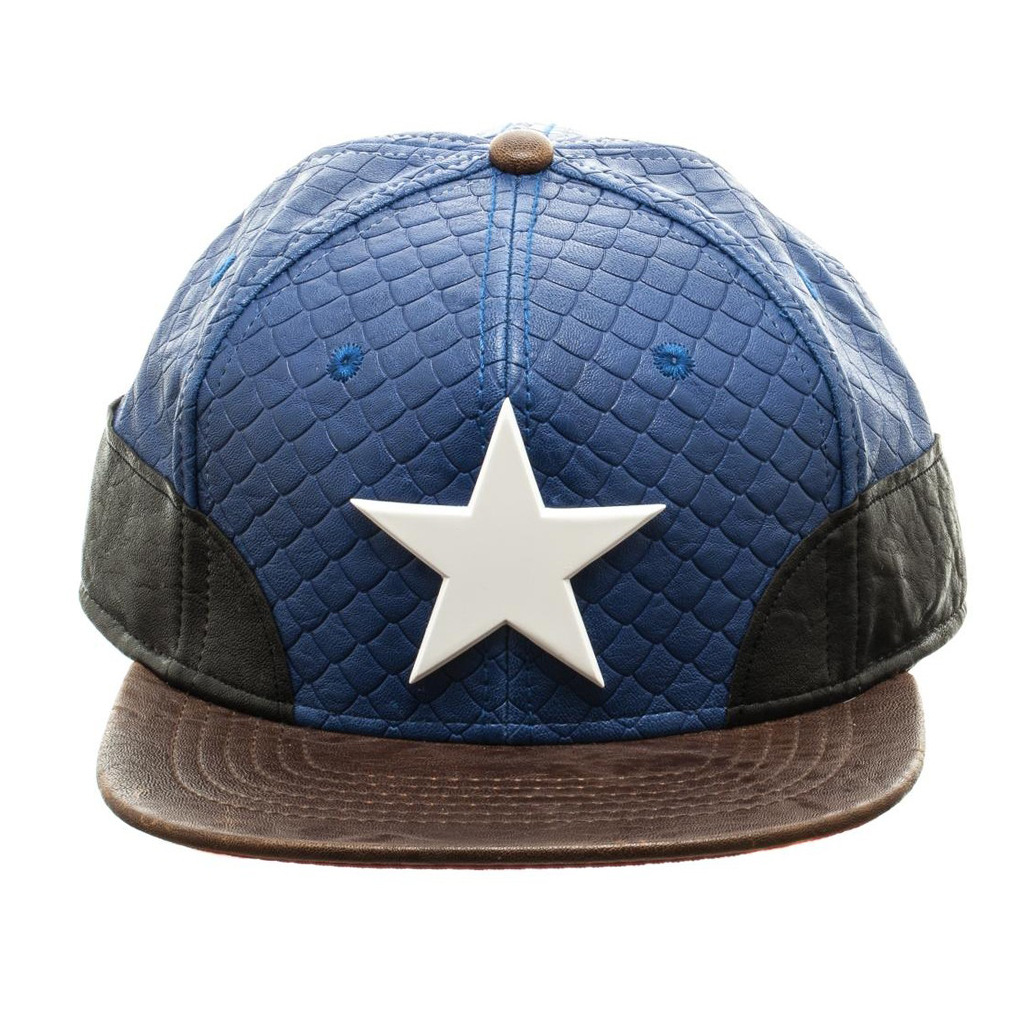 Bioworld Licensed Captain America - Marvel Comics - PU Blue/White Star ...