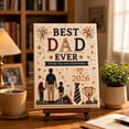 Best Dad Ever DIY Pearl Painting Kit, Happy Father's Day Handmade Pearl ...
