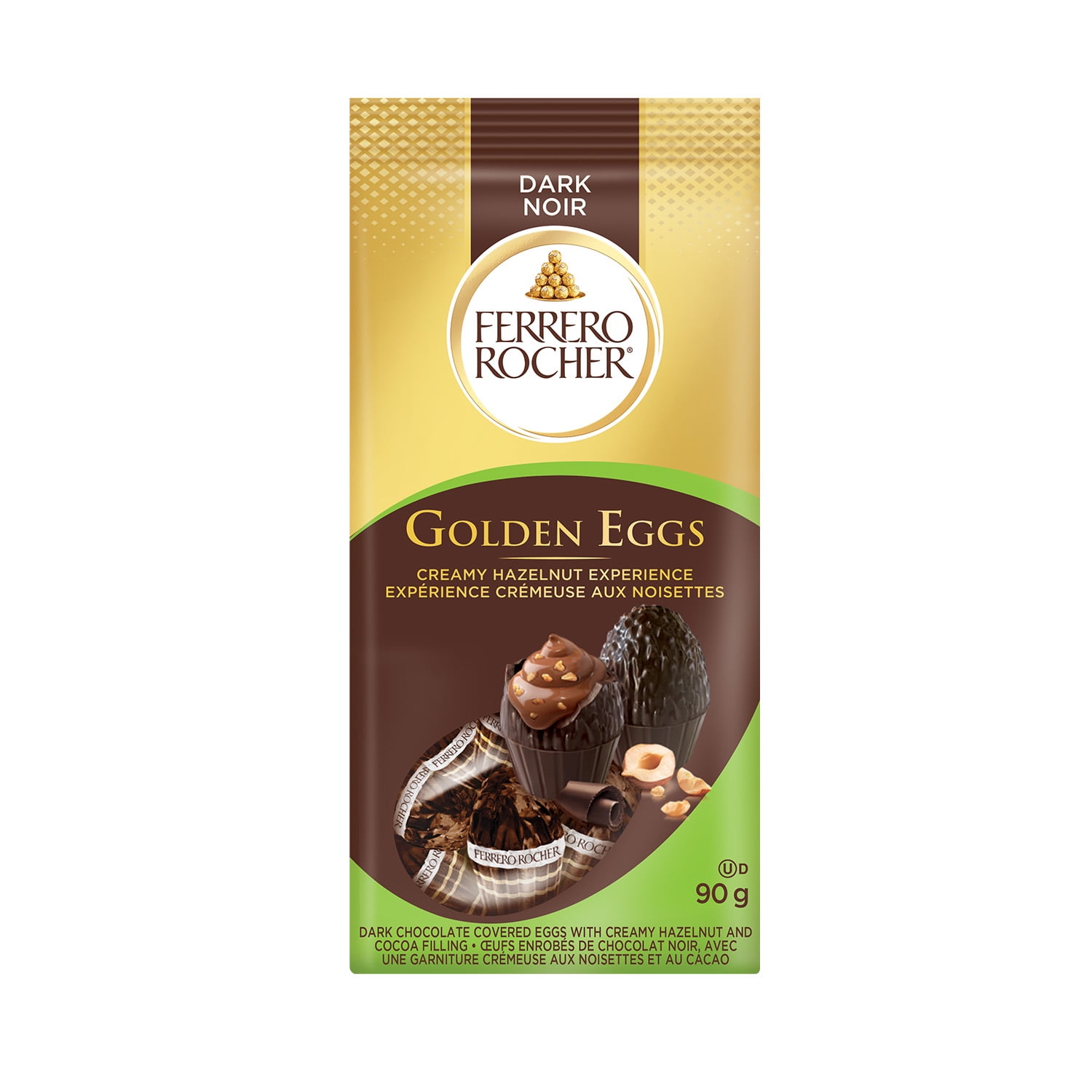 Ferrero Rocher® Golden Eggs, Dark Chocolate covered eggs with creamy ...