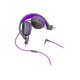 JLab Audio Neon On Ear Headphones with Universal Mic - Gray / Purple ...