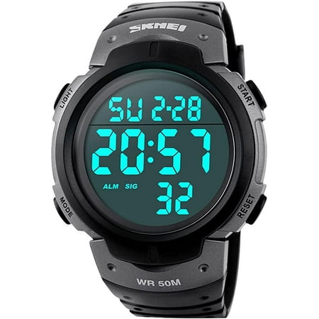 Men's Waterproof Digital Electronic Sports Watch Military Outdoor ...