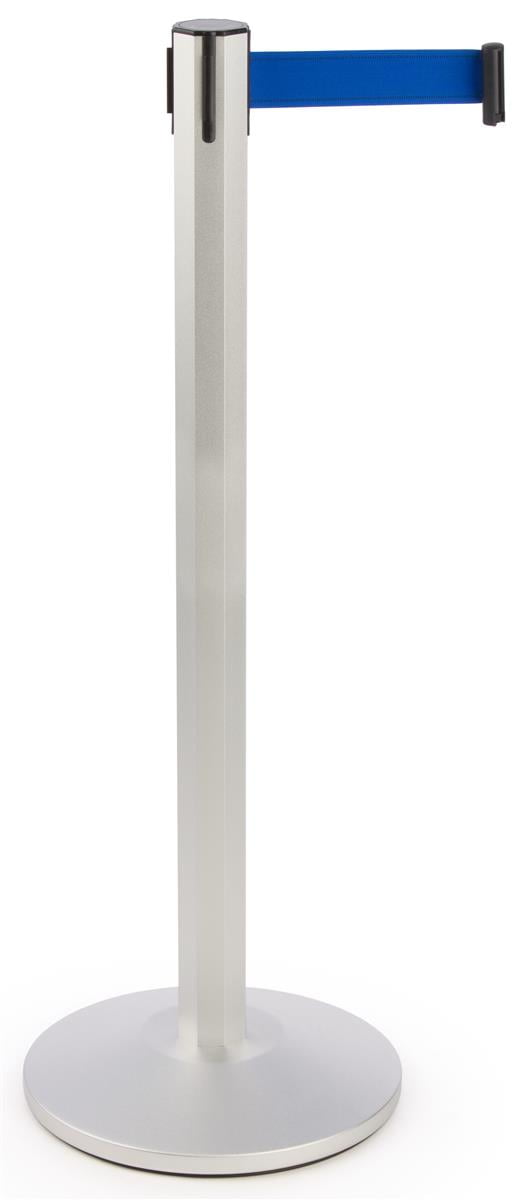 Stanchion - Deluxe 40.25" Octagonal Pole with 9'-7" Royal Blue Woven ...