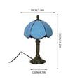 Art Stained Glass Table Lamp, Decorative Design, Elegant Bedside Lamp ...