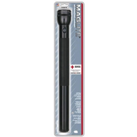 Maglite Heavy-Duty Incandescent 6-Cell D Flashlight, Black - S6D016 ...
