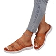 EKVAHL Womens Orthopedic Slides, Adjustable Strap Sandals, Arch Support ...