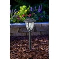 Moonrays 97517 Meredith 4-Pack Solar Powered LED Path Light, Black ...