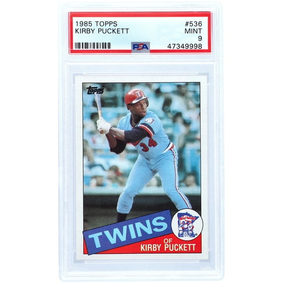 Kirby Puckett Minnesota Twins 1985 Topps #536 PSA Authenticated 9 ...