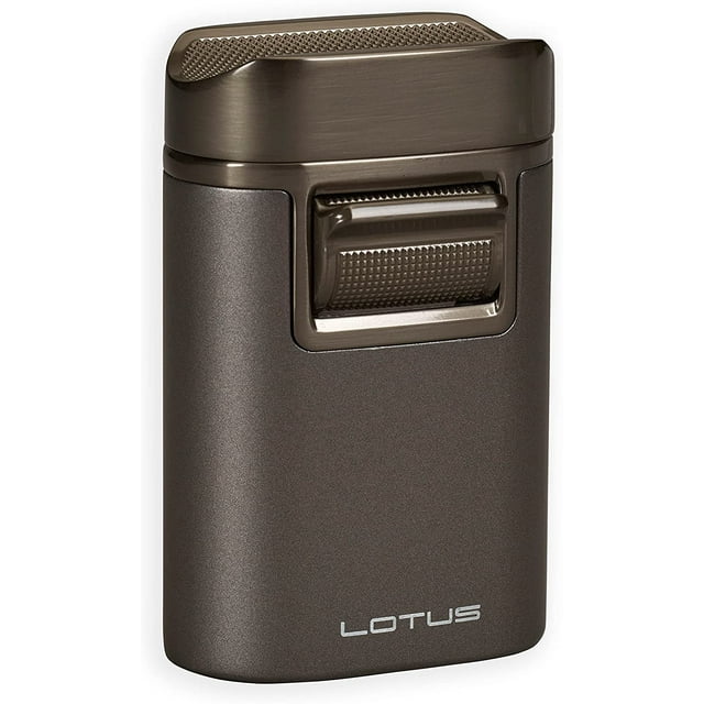 Lotus Brawn Table Cigar Lighter with Quad Wind-Resistant Torch Flames ...