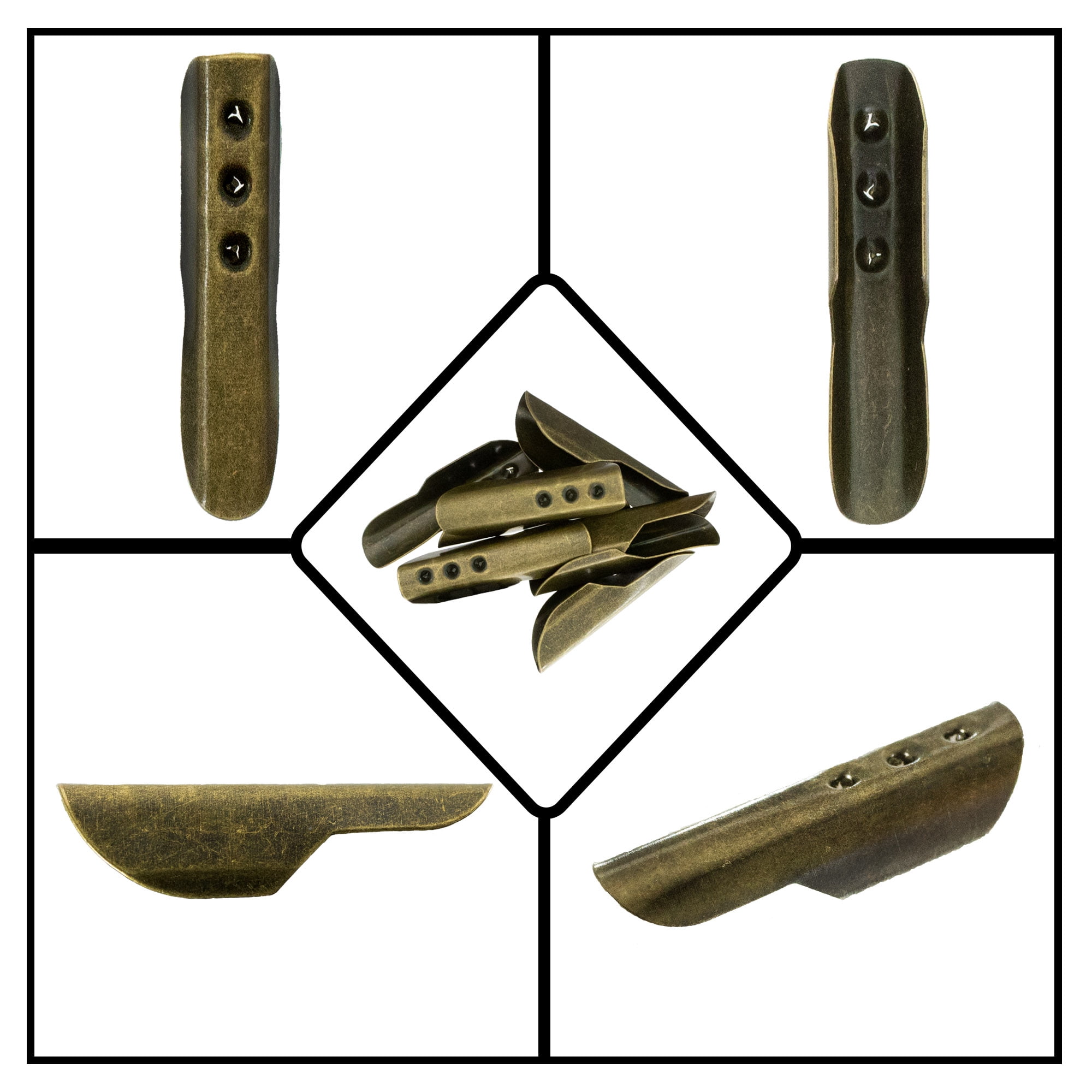 Craft County 23mm Metal T-Bar Cord End Eyelet Toggle Locks - Bronze ...