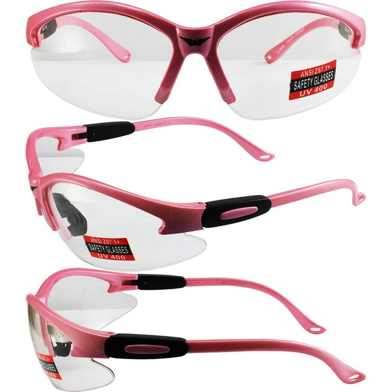 Pink Lab Safety Goggles