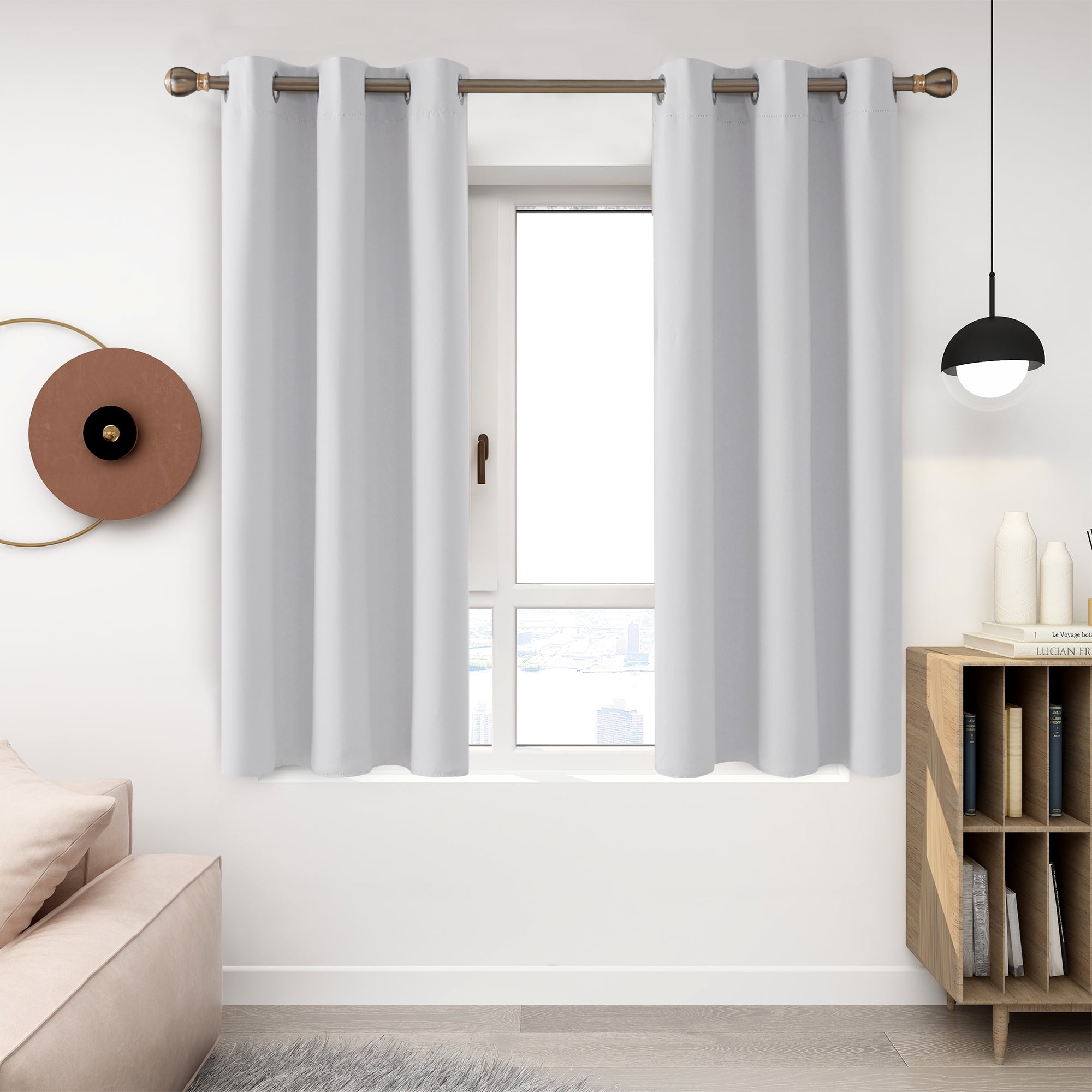 Short White Curtains For Living Room | Baci Living Room