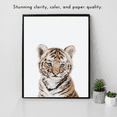 Cute Tiger Cub Wall Art Print - Adorable Wildlife Decor for Kids’ Room ...