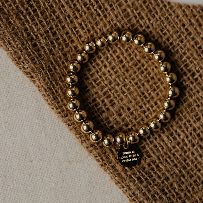 Click here for Worthy Wands Gold Beaded Metal Bracelet today Is G... prices